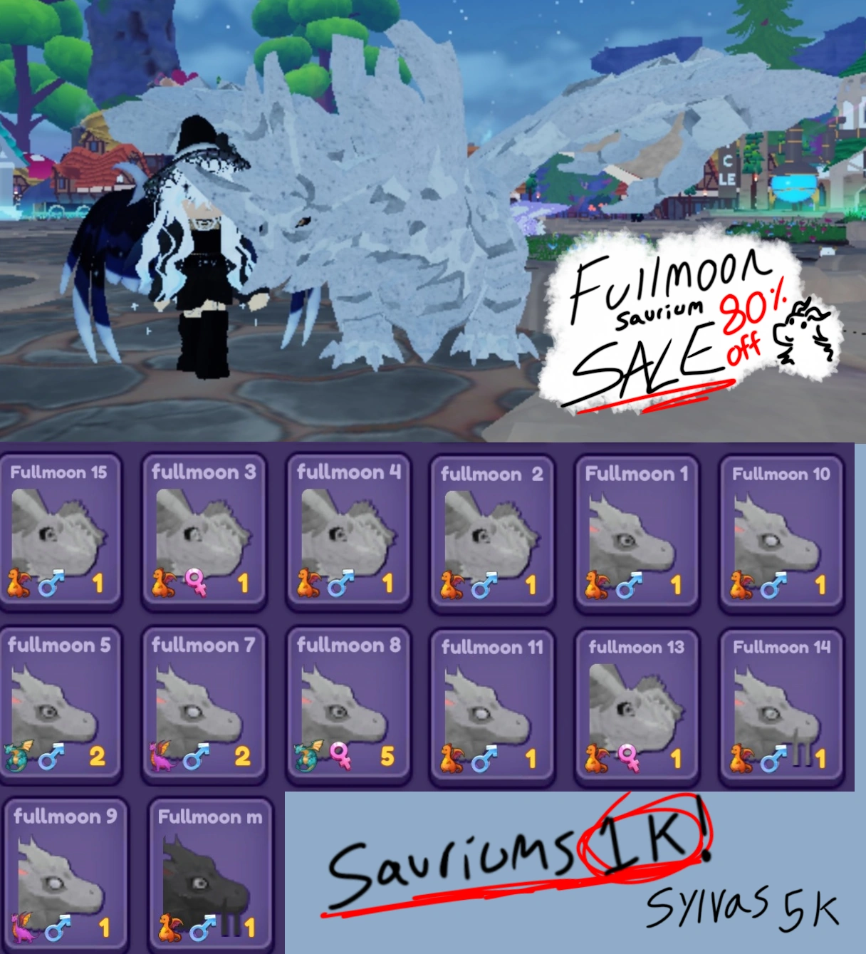 Fullmoon Saurium Sale | Fandom
