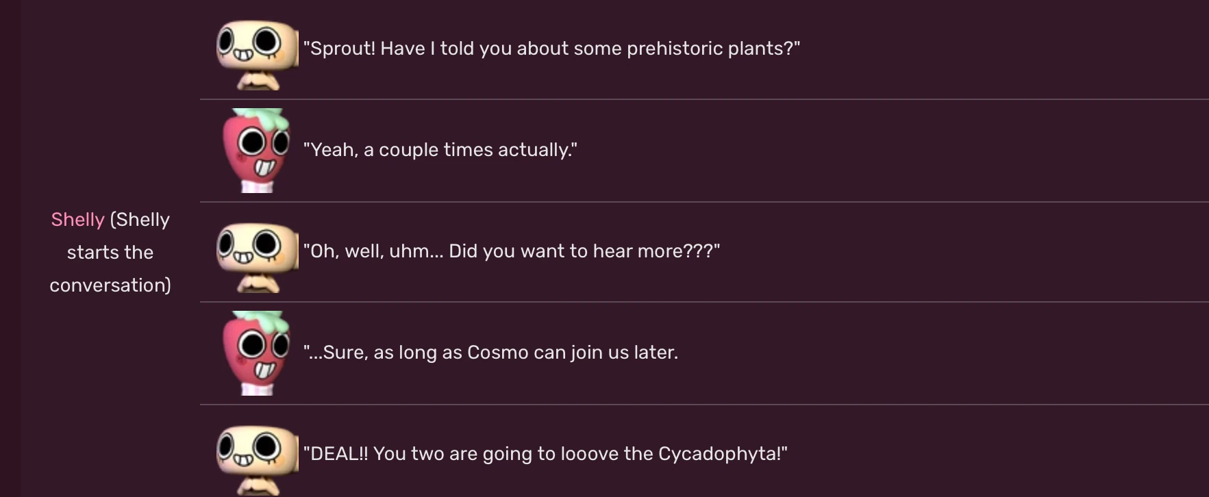 .. in my opinion, I feel like sprout X Cosmo is the stereotypical ...