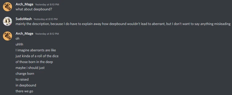 Deepbound relation to Aberrant subrace | Fandom