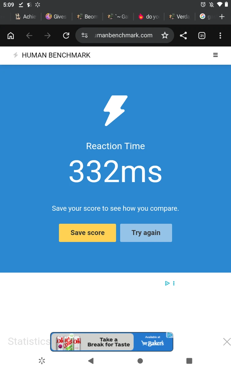 Is this a decent reaction time for react blocking and drag blocking as ...