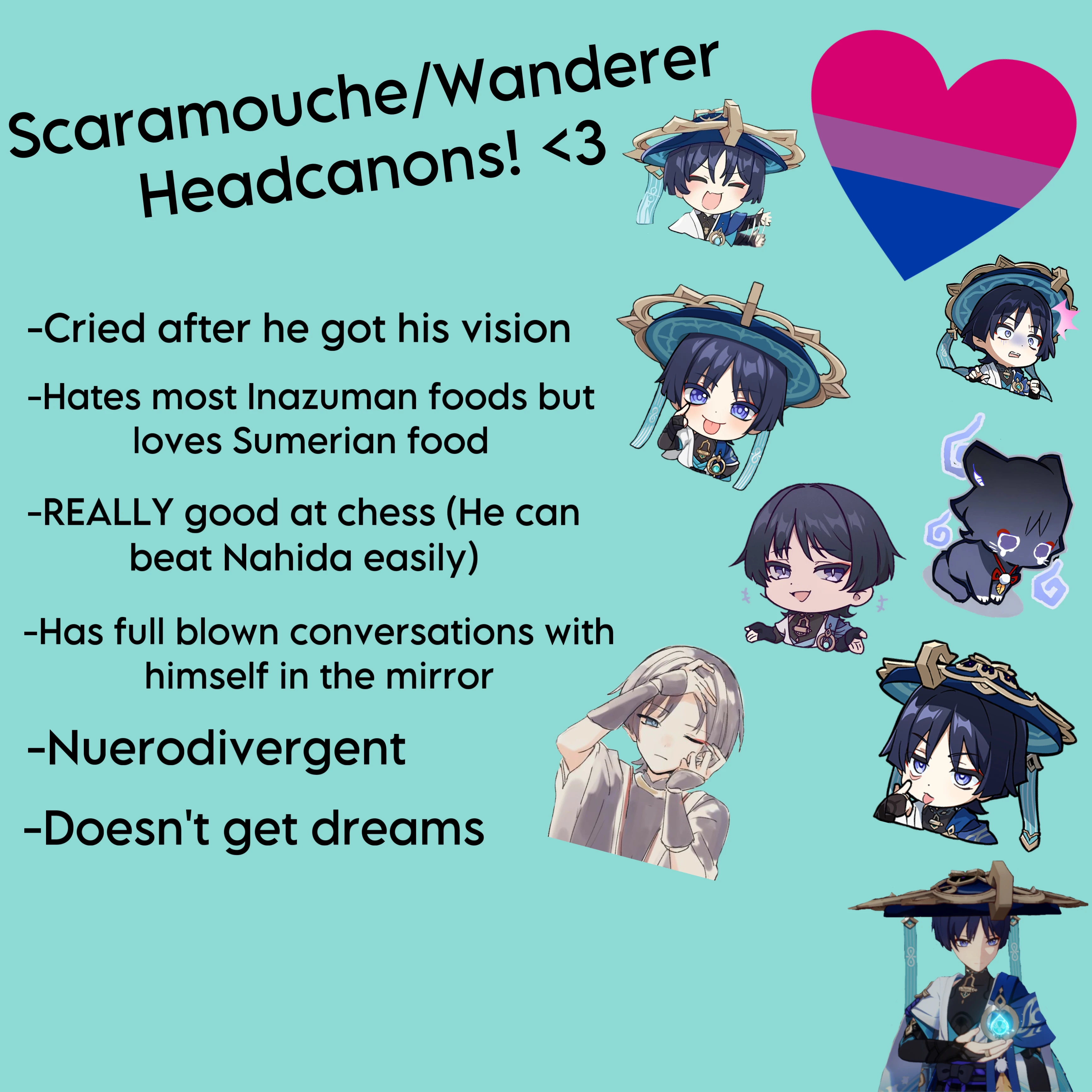 Scaramouche/Wanderer headcanons (Genshin Impact) | Fandom