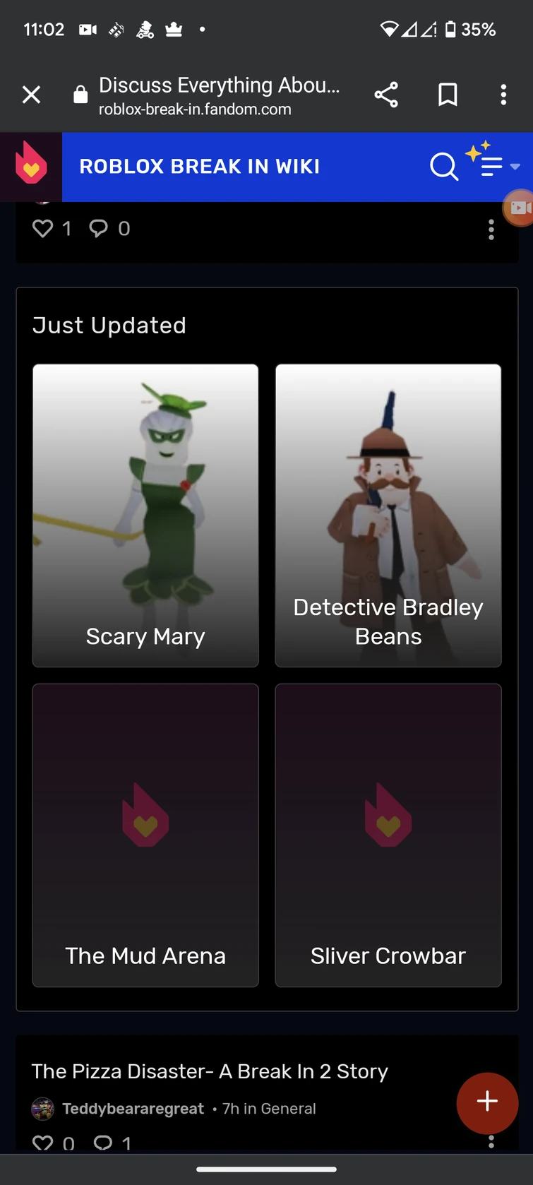 Scary Mary lost her crowbar because she was killed by Bradley Beans. | Fandom