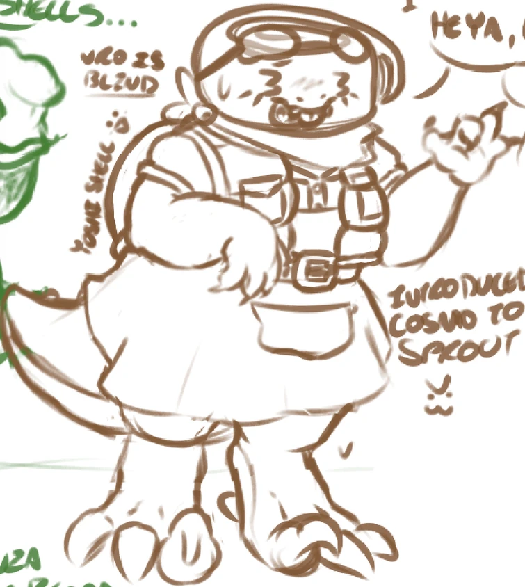 True or False: Shelly Fossilian has a Tail on her back? | Fandom