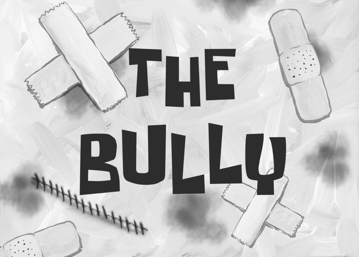 The bully title card in black and white style | Fandom