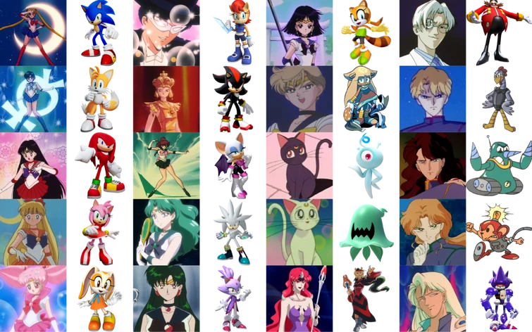 Sonic Characters as Sailor Moon Characters | Fandom
