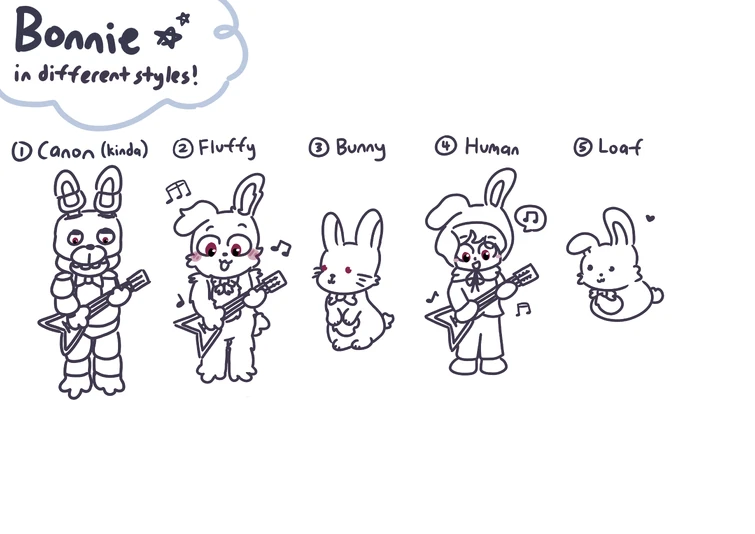 bonnie in different styles! :D | Fandom
