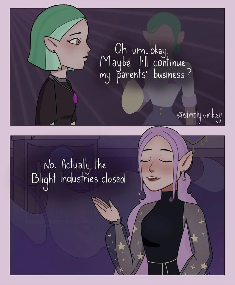 SOoOoOo It looks like Amity’s been more disillusioned by her parents ...