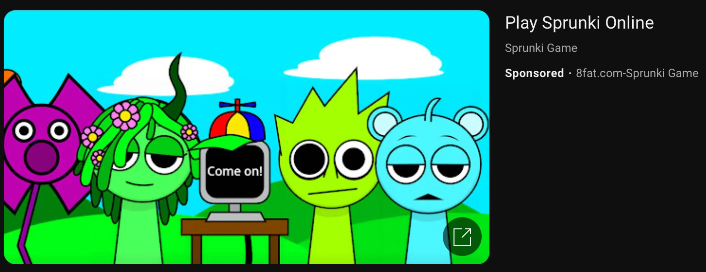 Found this weird sprunki ad | Fandom