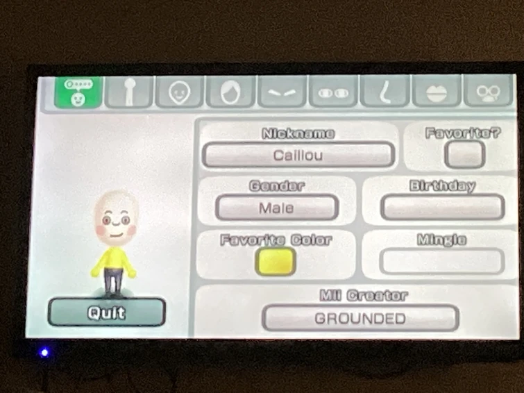 It’s Official! Are you happy with Caillou Mii? | Fandom