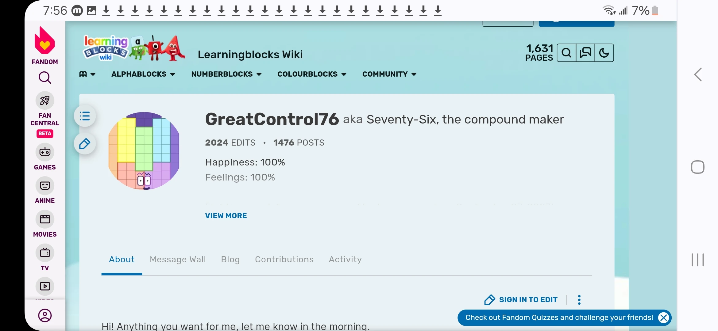 Hooray! GreatControl76 has reached 2024 edits! | Fandom