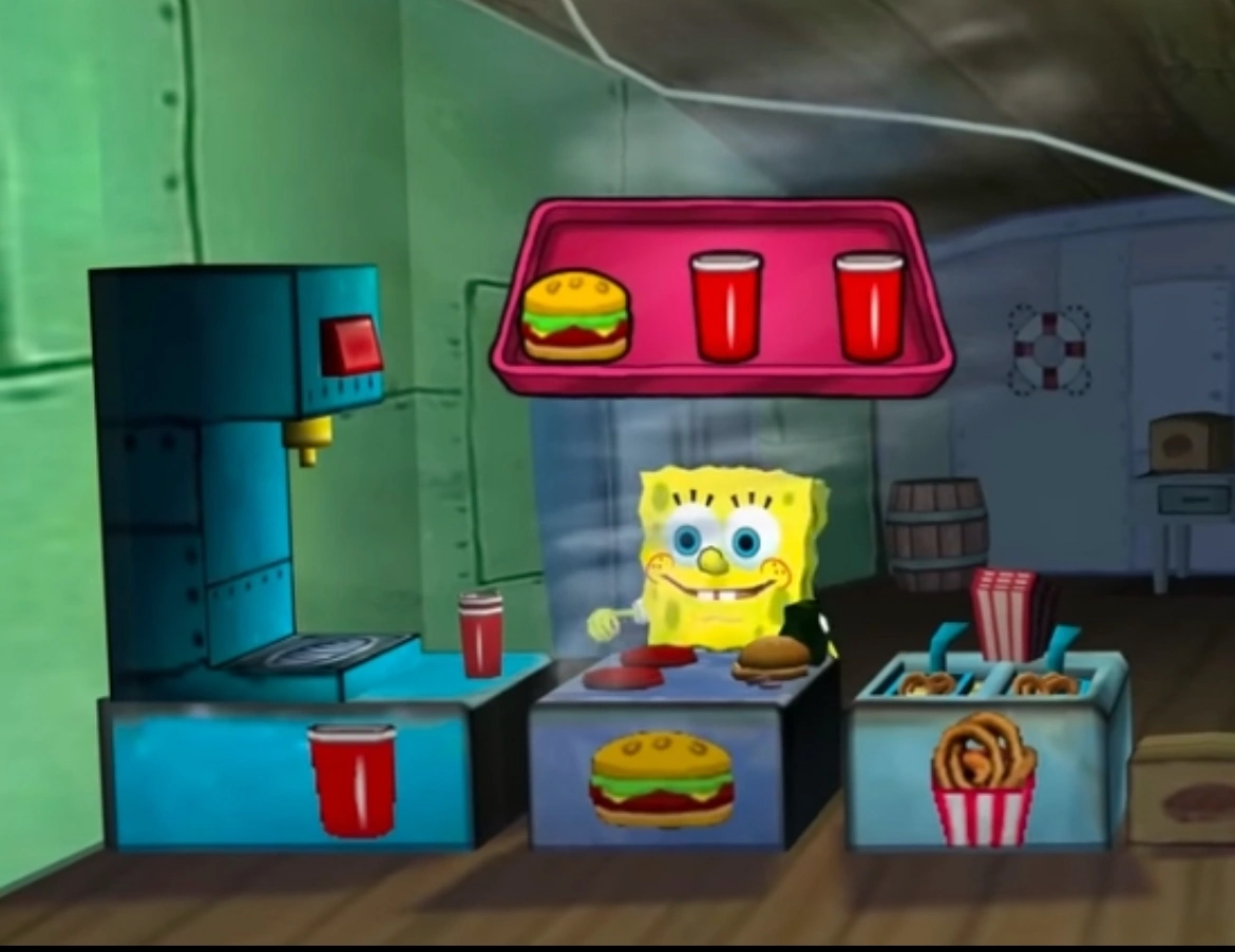 SpongeBob in a cooking minigame | Fandom