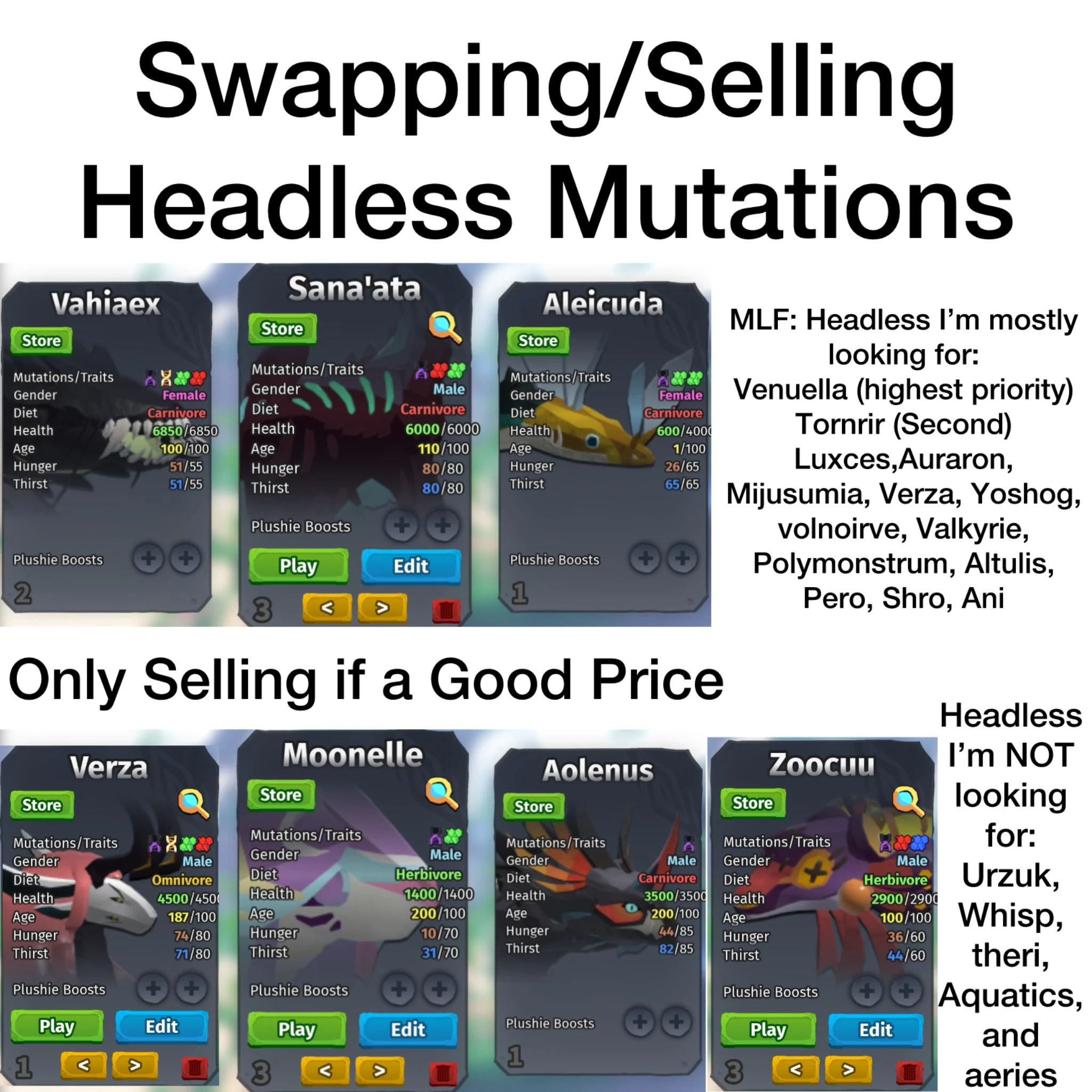 Swapping and Selling Headless | Fandom