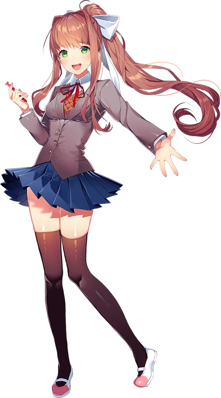New Monika hair color | Fandom