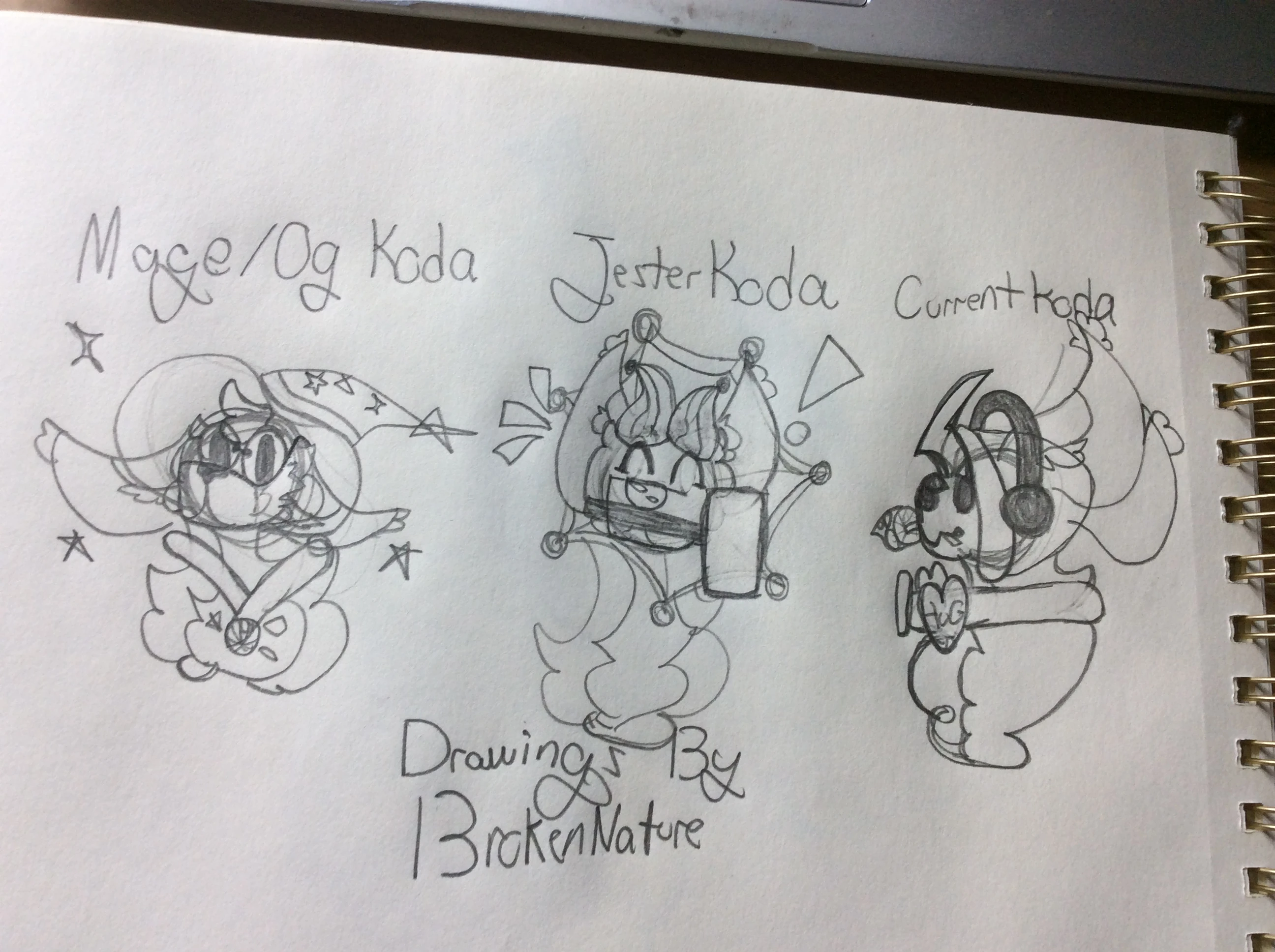 I decided to try drawing 3 Koda variants | Fandom