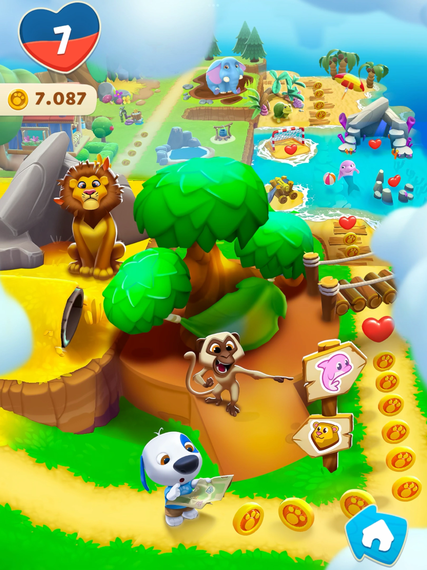 Monkey And Lion In My Talking Hank Islands! | Fandom