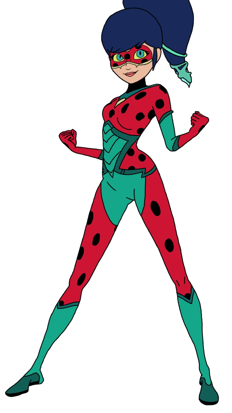 Marinette unified with the Ladybug Miraculous and the Snake Miraculous ...