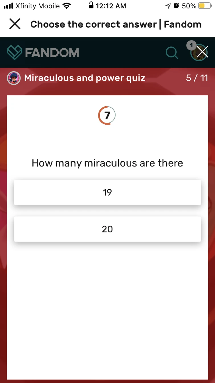 Choose the correct answer | Fandom