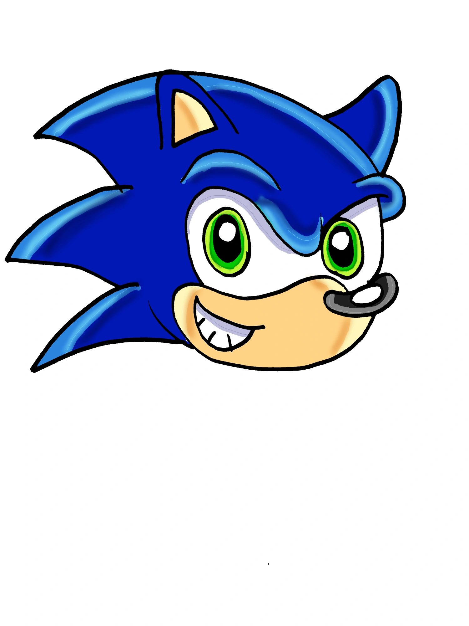 My digital drawing of Sonic | Fandom