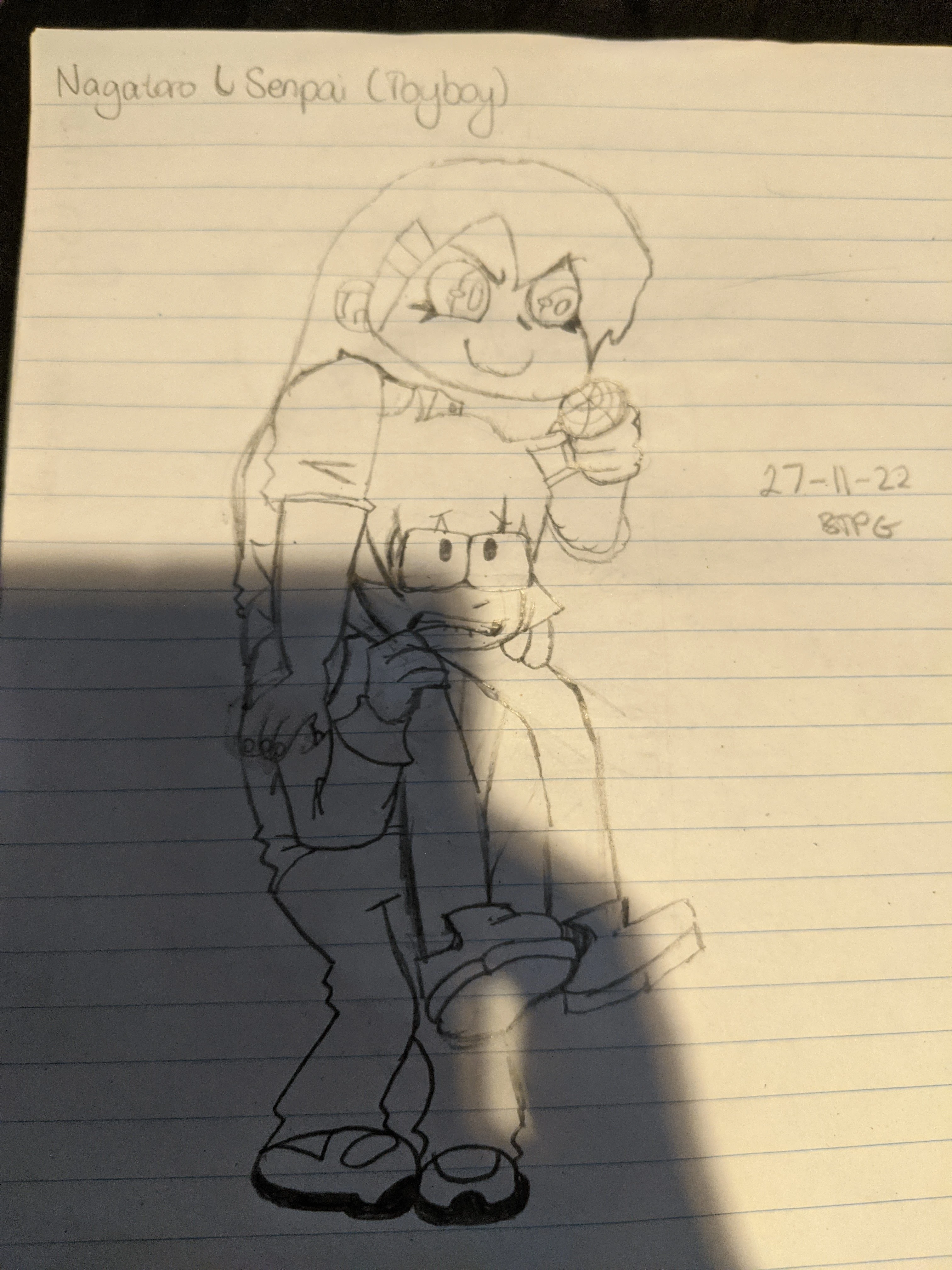 I drew Nagatoro and Senpai today and did a slight edit to another drawing I did today... | Fandom