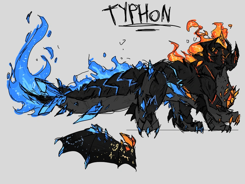 Typhon Redesign: The Dragon God | Fandom