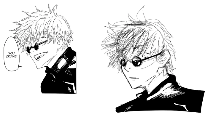 I tried drawing gojo | Fandom