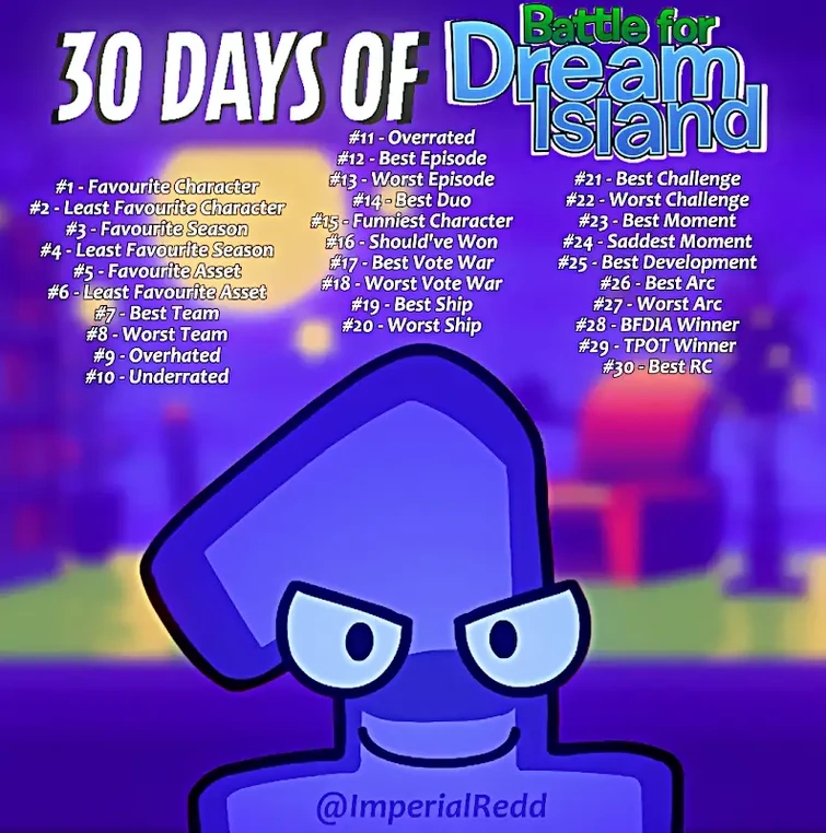 doing imperialred's 30 days of bfdi - day 1 | Fandom
