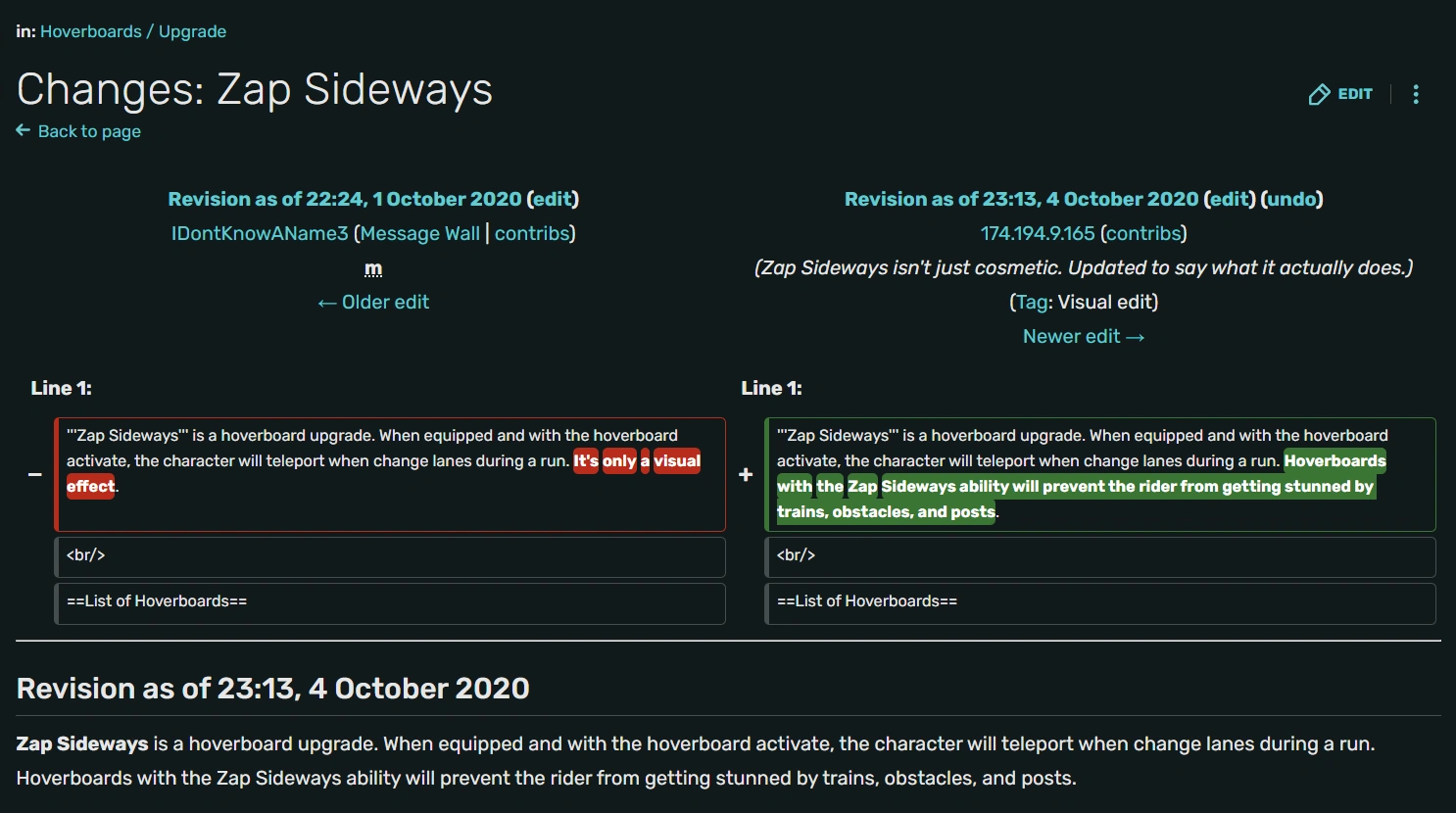 Zap Sideways | Fandom