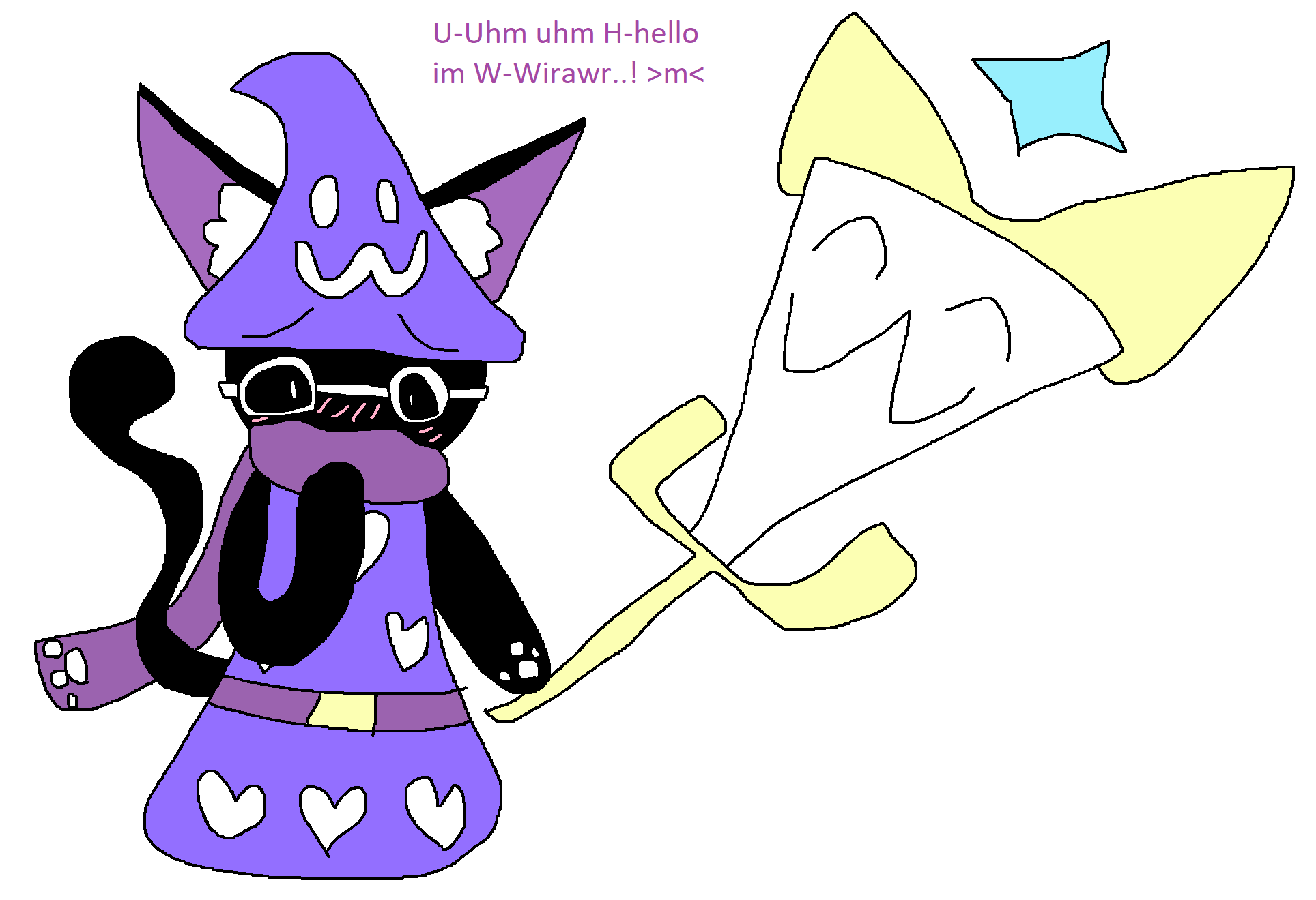 U-Uhm uhm H-hello im W-Wirawr..! >m