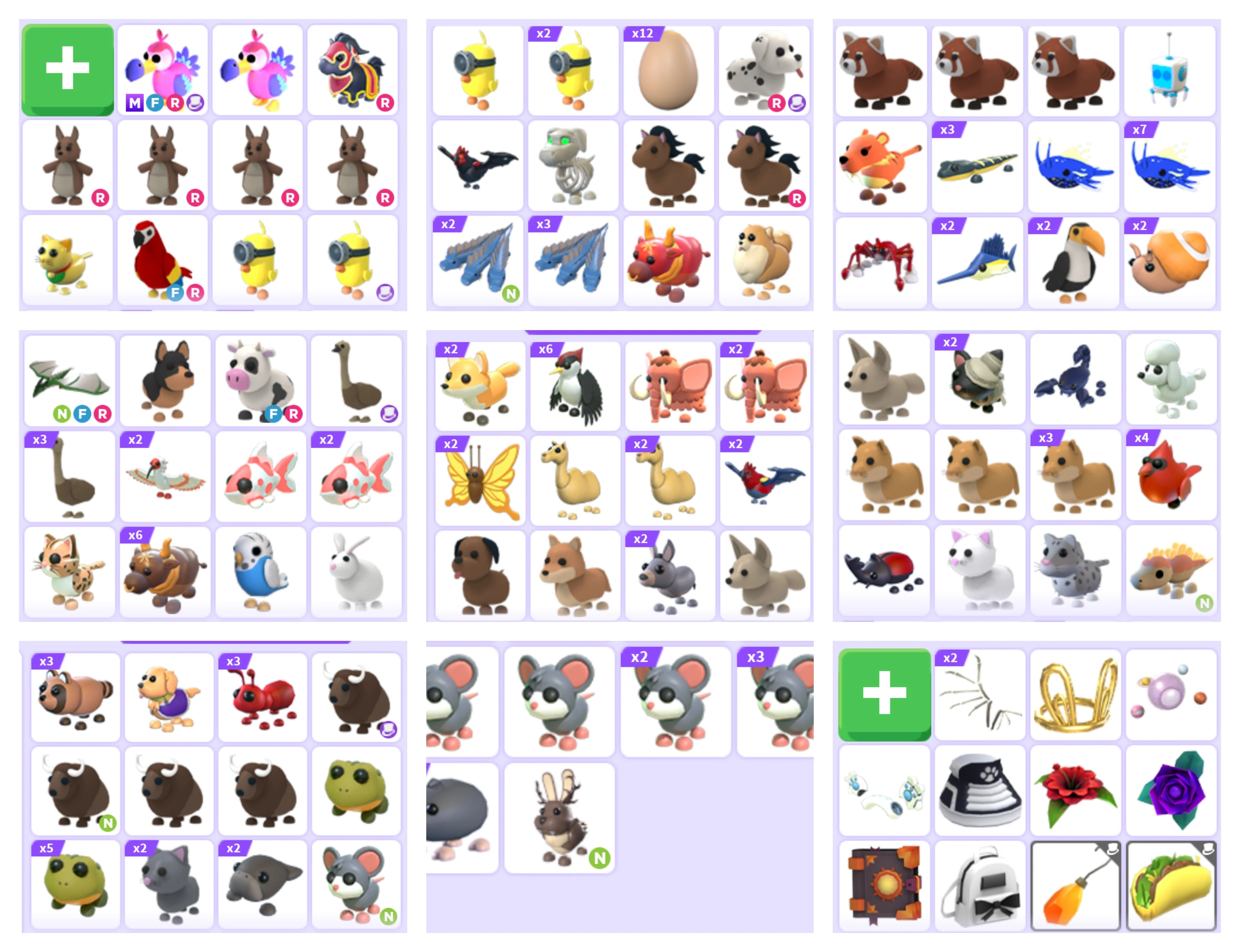 Lf for these pets in mega, neon, normal, or full grown also Lf neon ...
