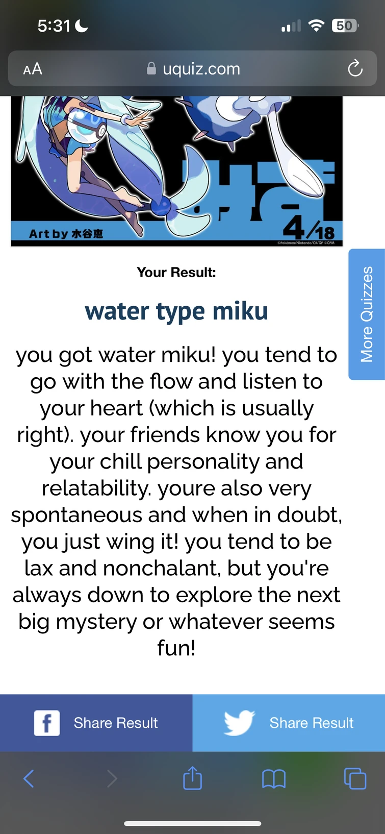 i took a which pokemon miku are you quiz!! | Fandom
