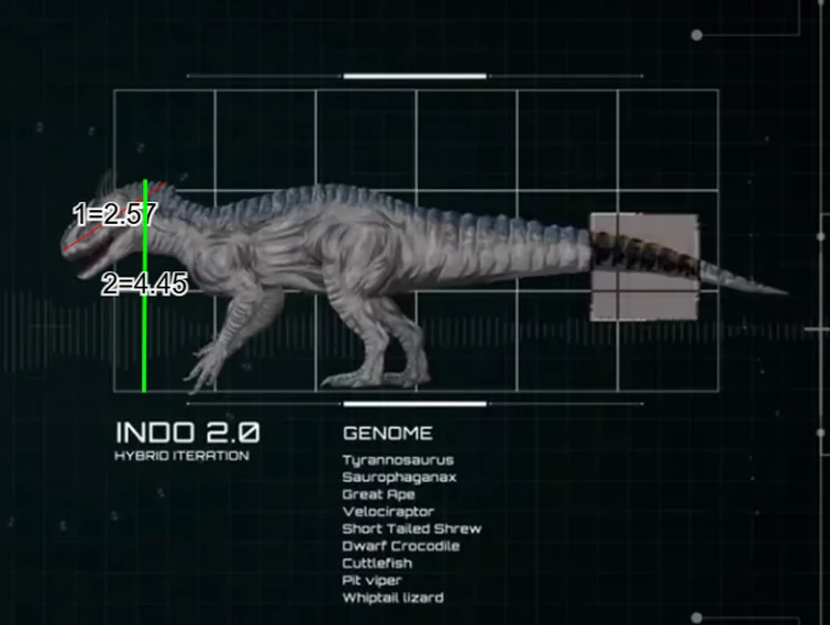 Size comparison between indominus Rex and indominus 2.0 | Fandom