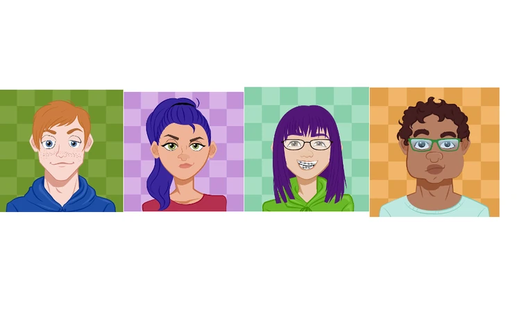 Redesigns of the 4 main characters | Fandom