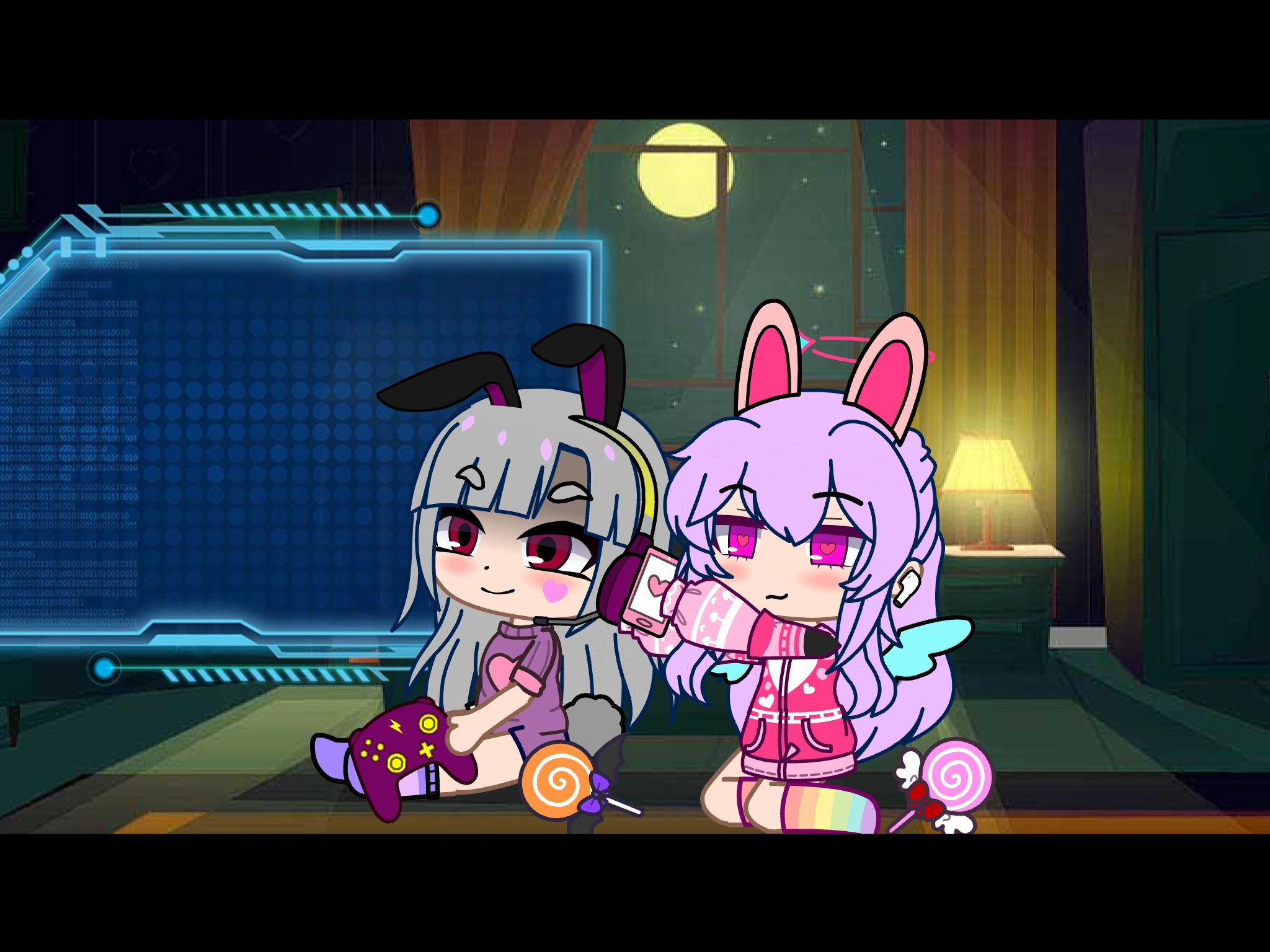 Usalina, Milly and Lado playing Usagi Strike. | Fandom
