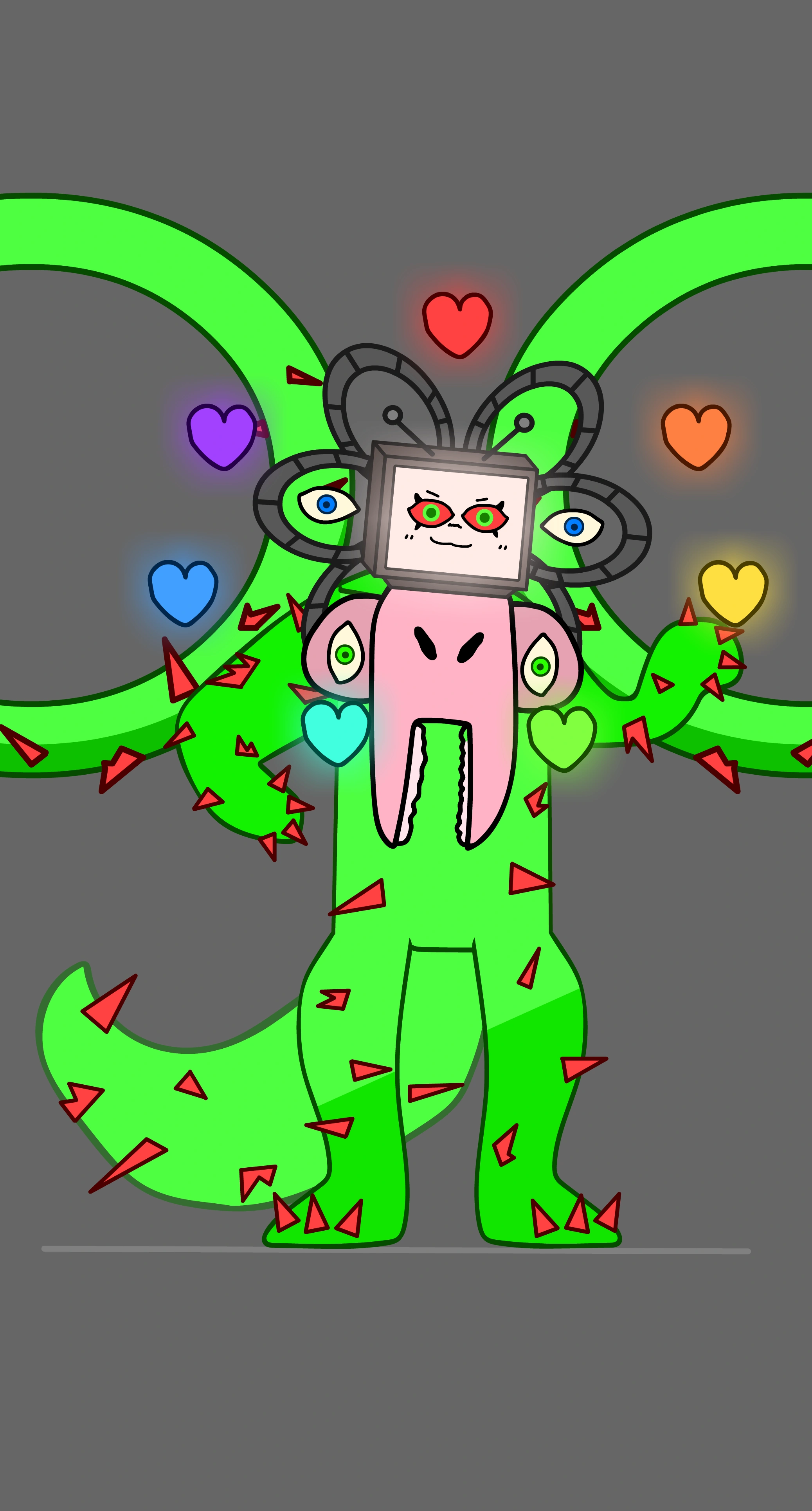 My fan-art of Omega-Flowey 💚💚💚 | Fandom
