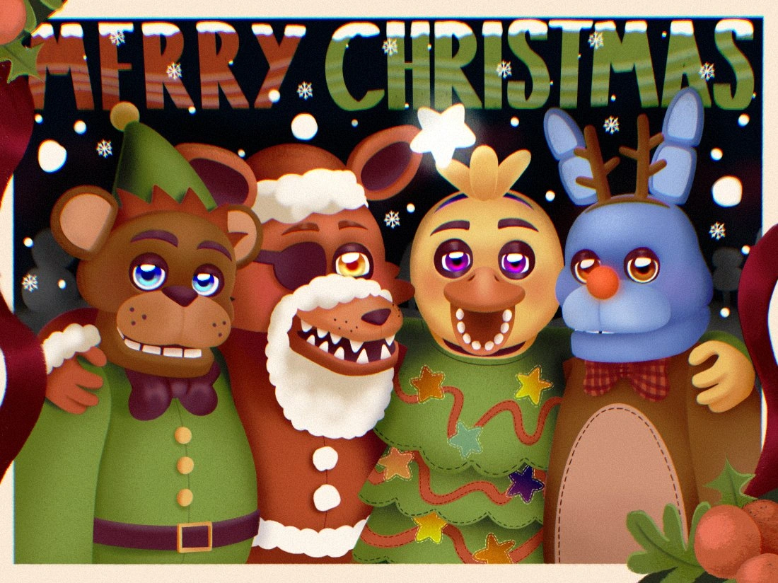 Have a Merry FNAF Christmas! 🐻🐰🐥🦊🎅 | Fandom
