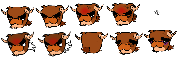 Bull sprites in celebration of Angry Bird Restaurants' release | Fandom