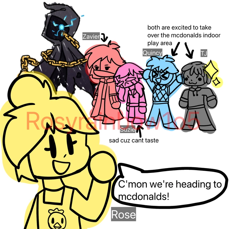 Suzie, quincy, TJ and zavier still as kids. (art no.4) | Fandom