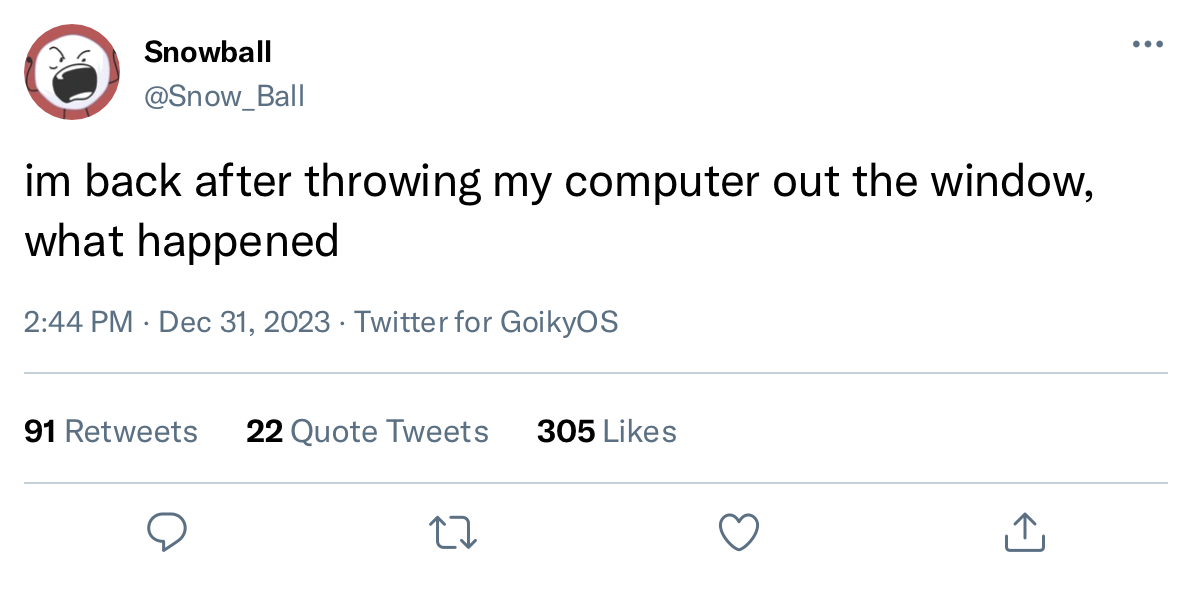 snowball's back | Fandom