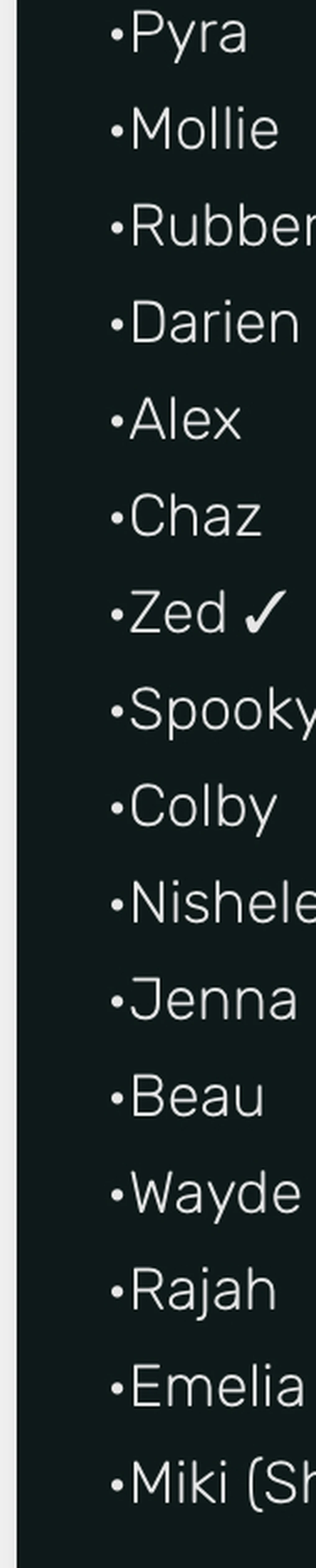 Total drama roblox tdi 2023 names | Fandom