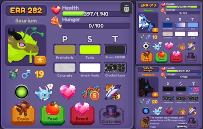 LF: Error cosmetic saur! (repost) | Fandom