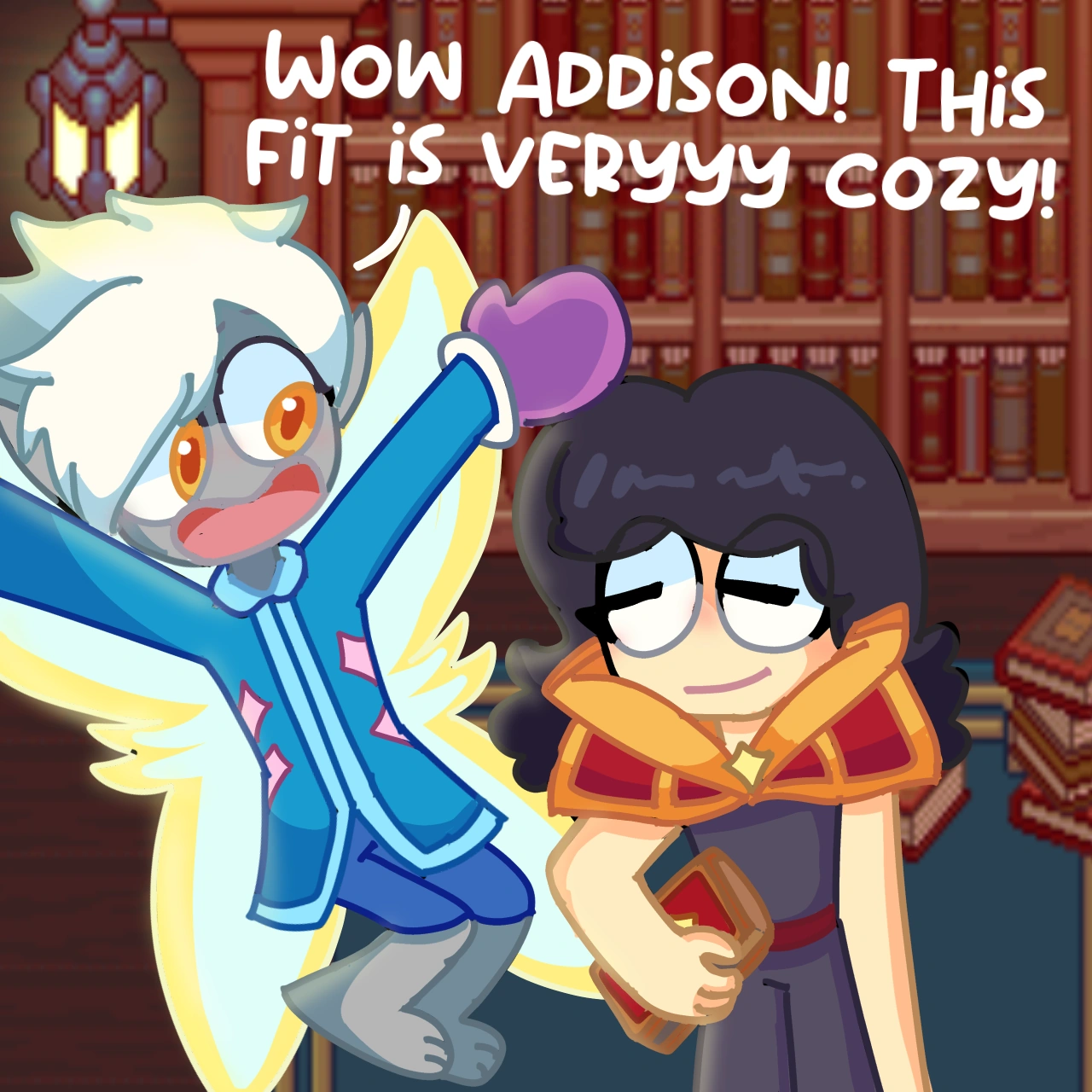 Gale and Addison has decided to switch clothing! [Fan Art] | Fandom