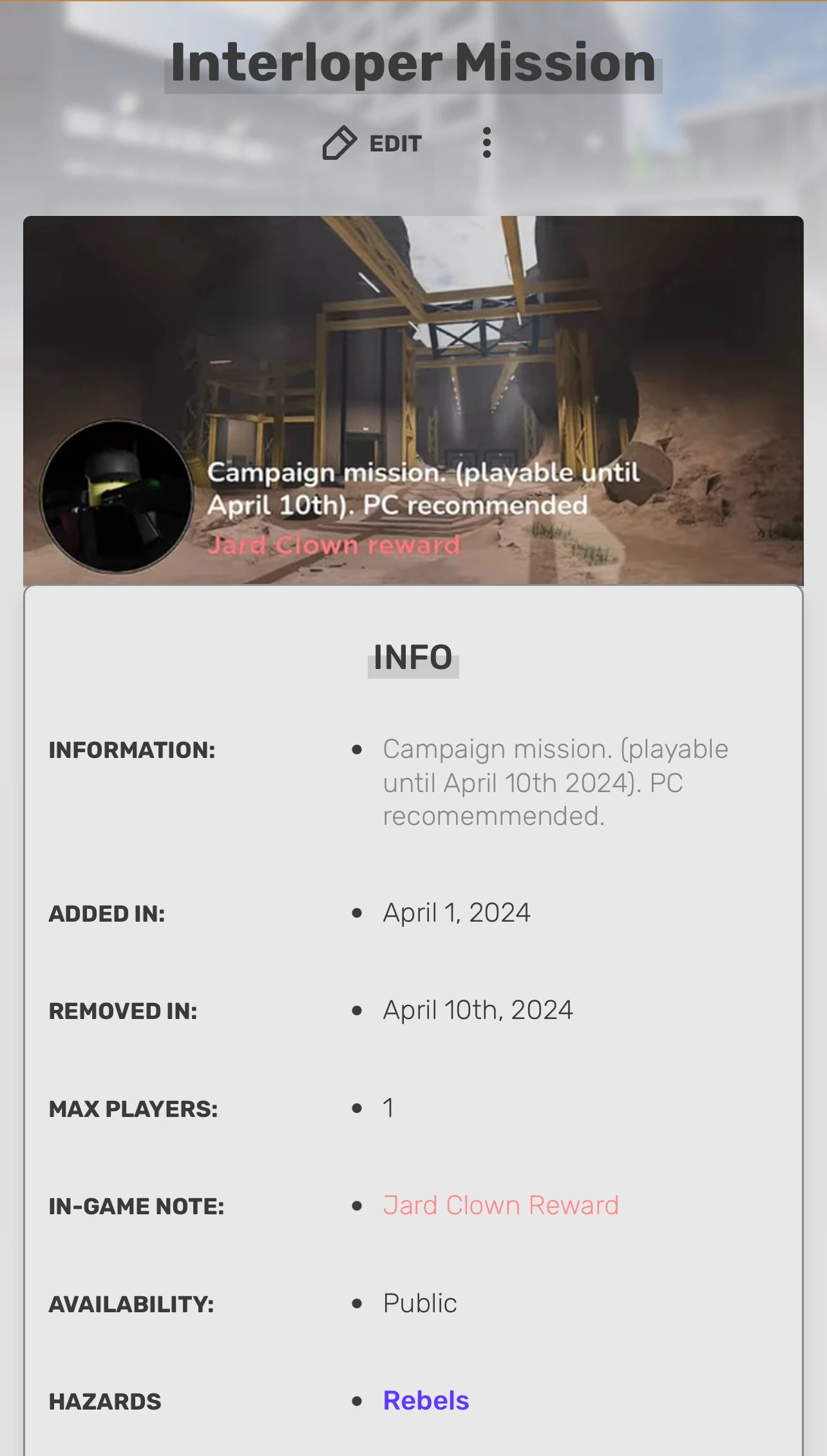 Interloper Mission and Player Nextbots don’t have when they were Re-added here | Fandom