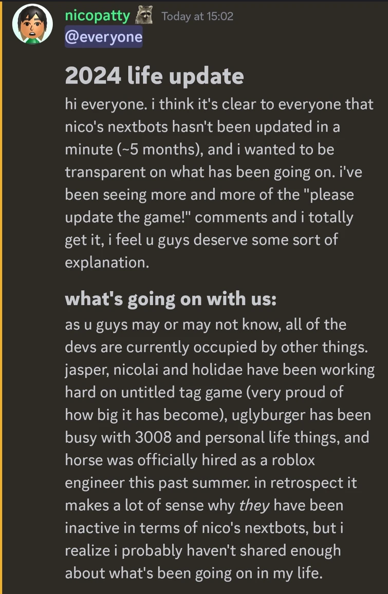 General update by Nicopatty | Fandom