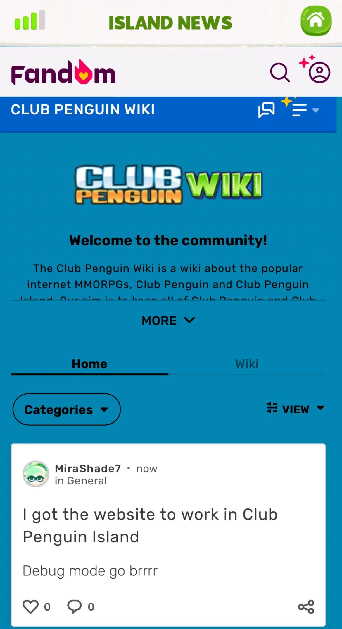 I got the website to work in Club Penguin Island | Fandom