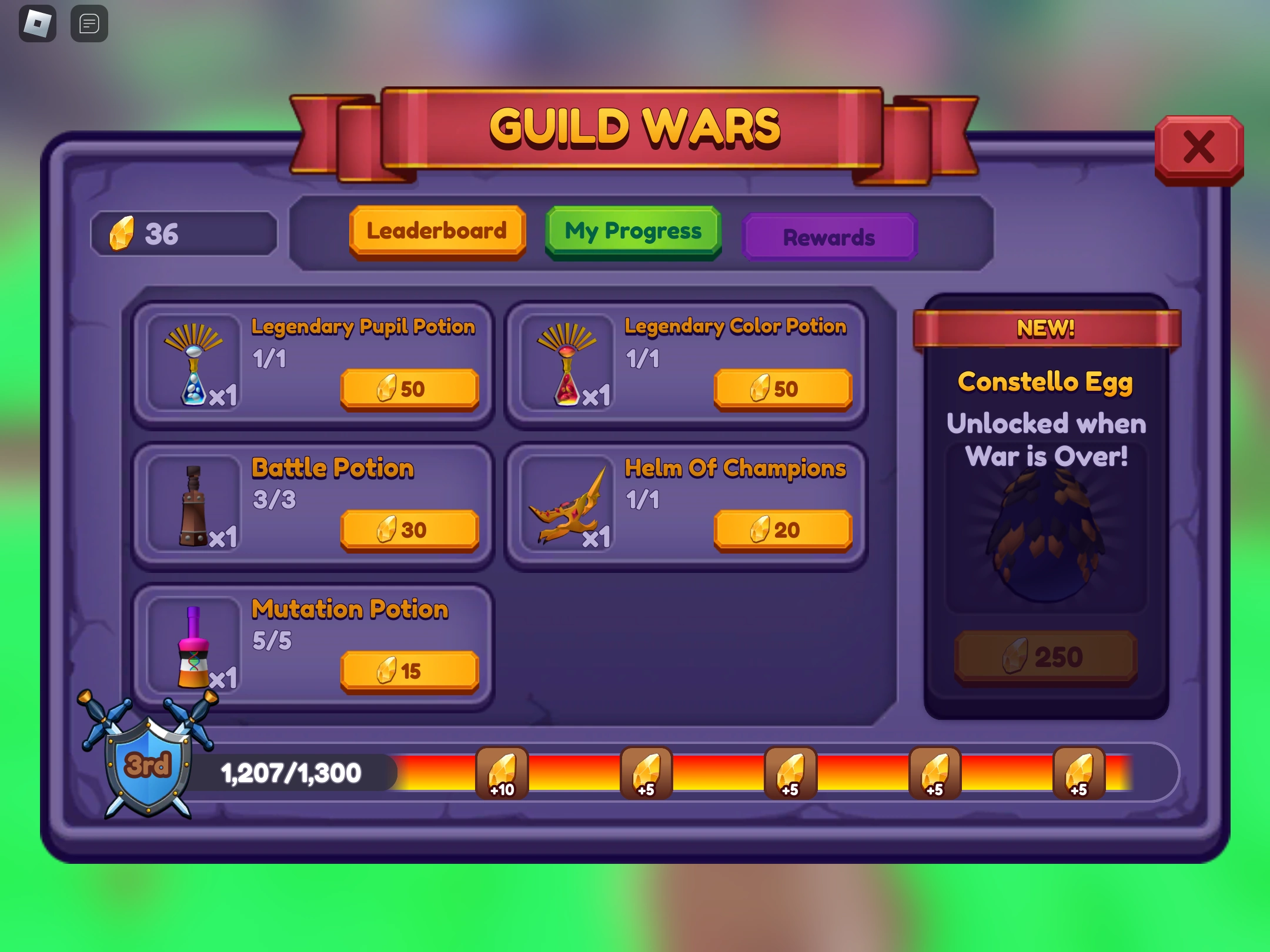 How come I never realized you could scroll down on the guild rewards ...