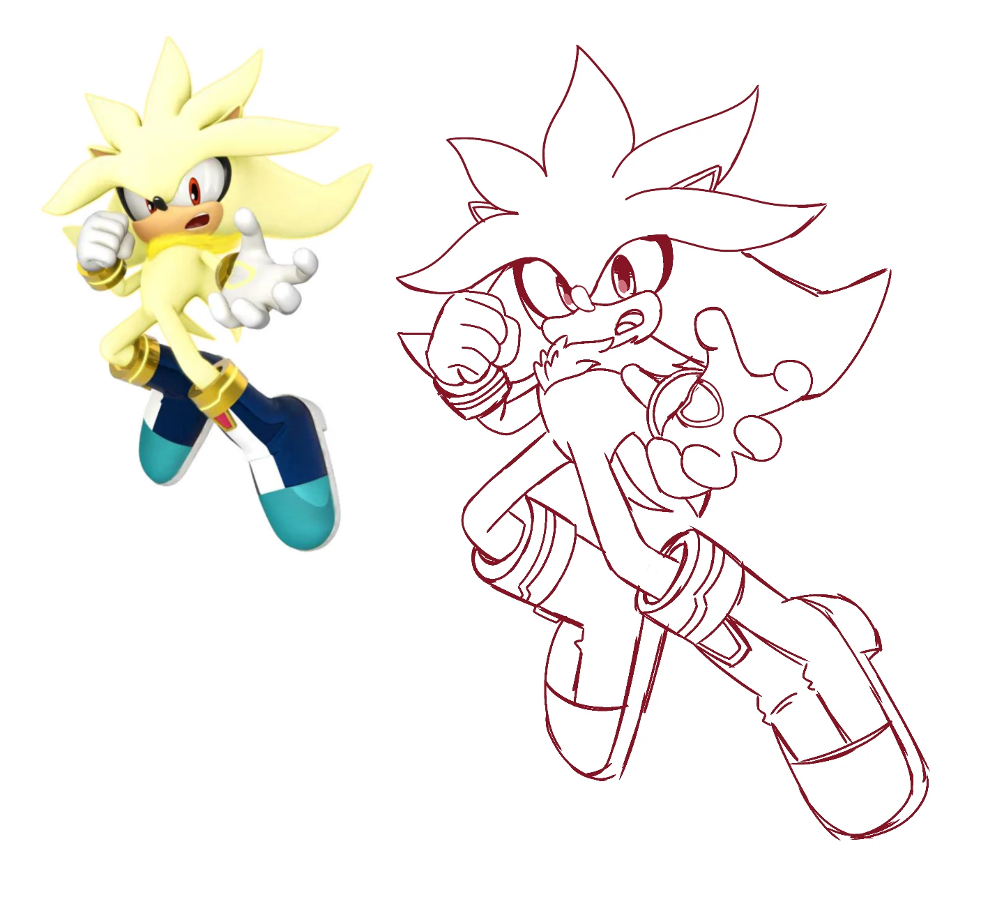 Super silver sketch | Fandom