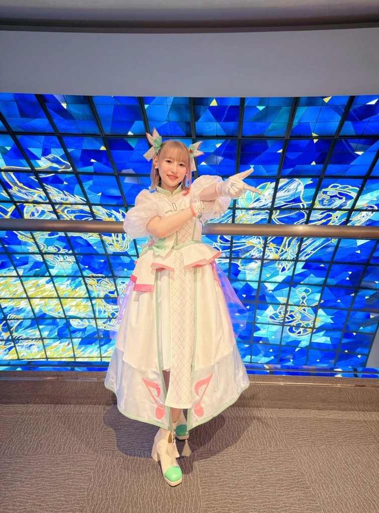 The voice actresses who wear the costumes of their own characters. and ...
