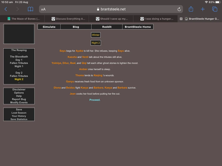 Hunger game simulator | Fandom