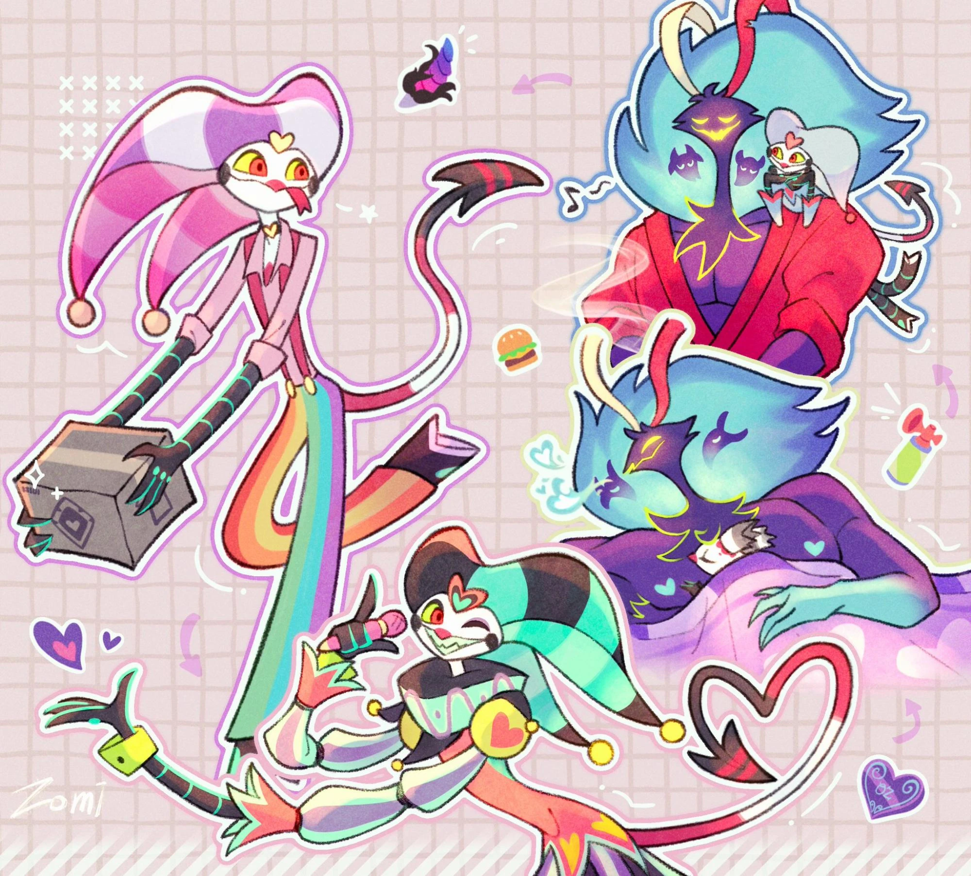 this artwork is by twitter user "ZomiCoco | Fandom
