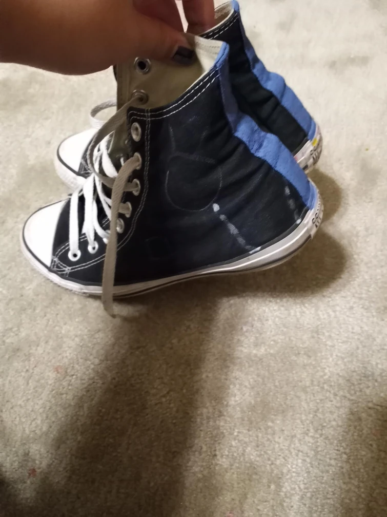 albedo namecard inspired shoes!!! | Fandom